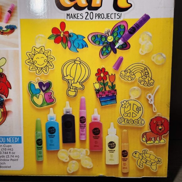 Toys | New Suncatchers Window Art Craft Kit Stained Glass Sun Catchers ...